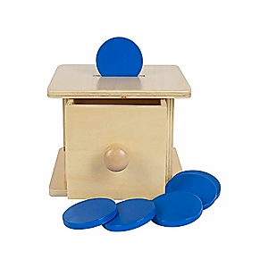 Tiger Montessori Montessori Coin Box Toys for Toddlers 8-24 Months Babies