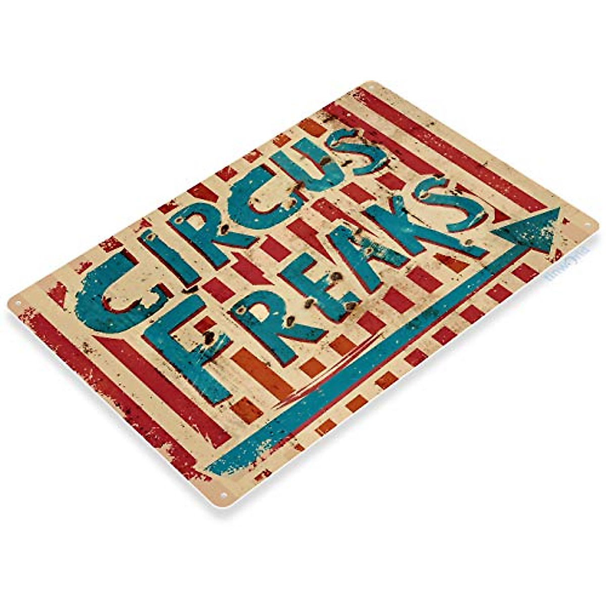 Tinworld Circus Freaks Carnival Sign D052