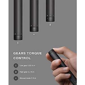 Mini Electric Precision Screwdriver,Powerful Magnetic Motor, High Strength S2 Steel Screwdriving Bits,Long Time Working Rechargeable Lithium Battery, LED Lights,Perfect for Phones PC Laptops,Grey