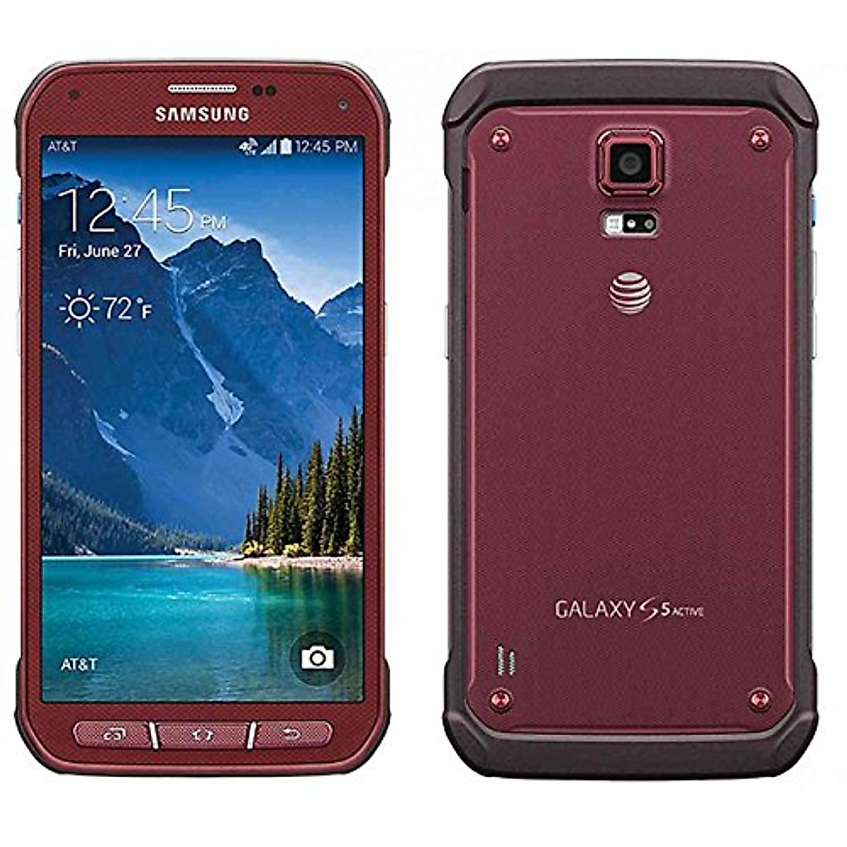 Samsung Galaxy S5 Active G870a 16GB Unlocked GSM Phone - Ruby Red