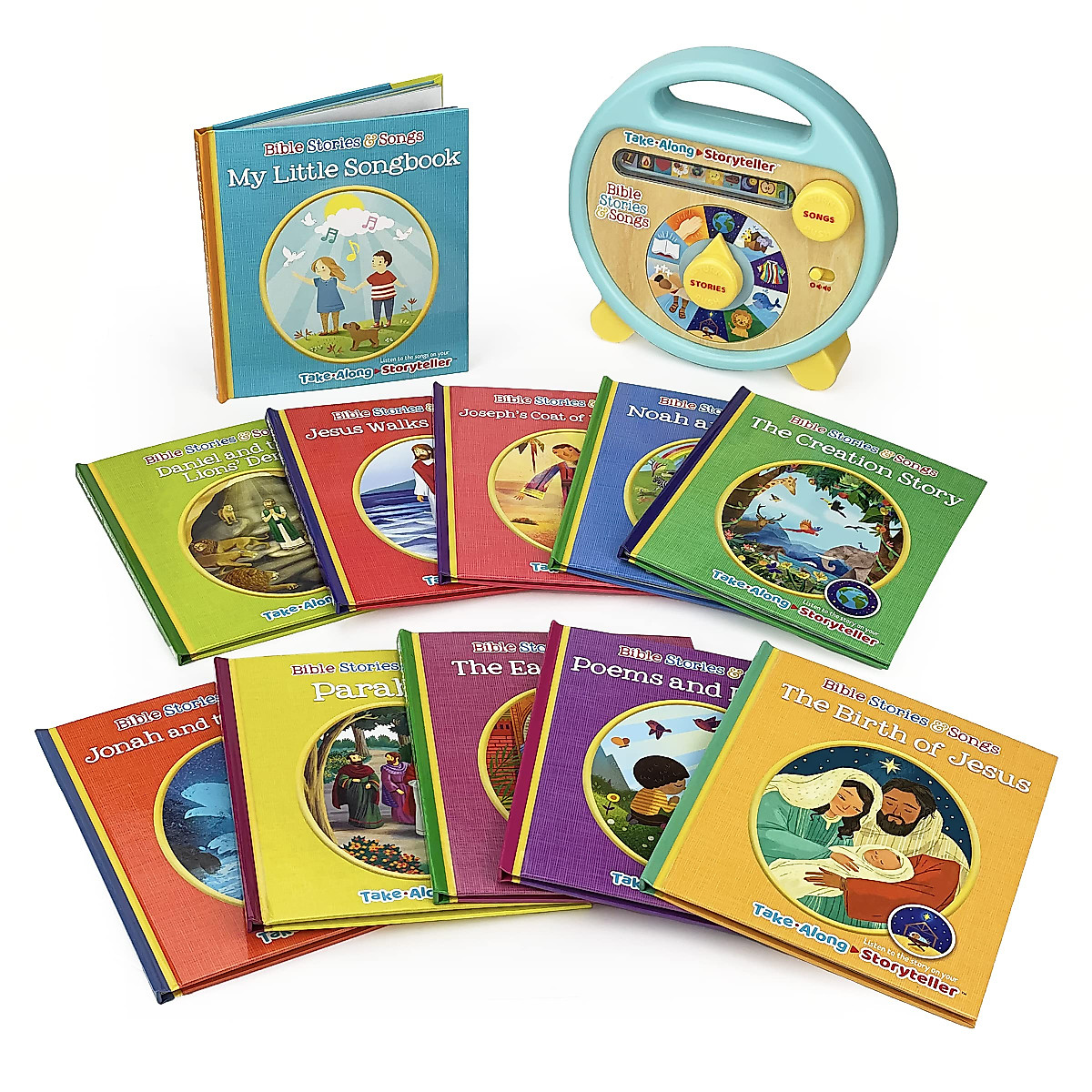 Bible Stories and Songs Interactive Electronic Take Along Storyteller with 11 Books (Little Sunbeams)