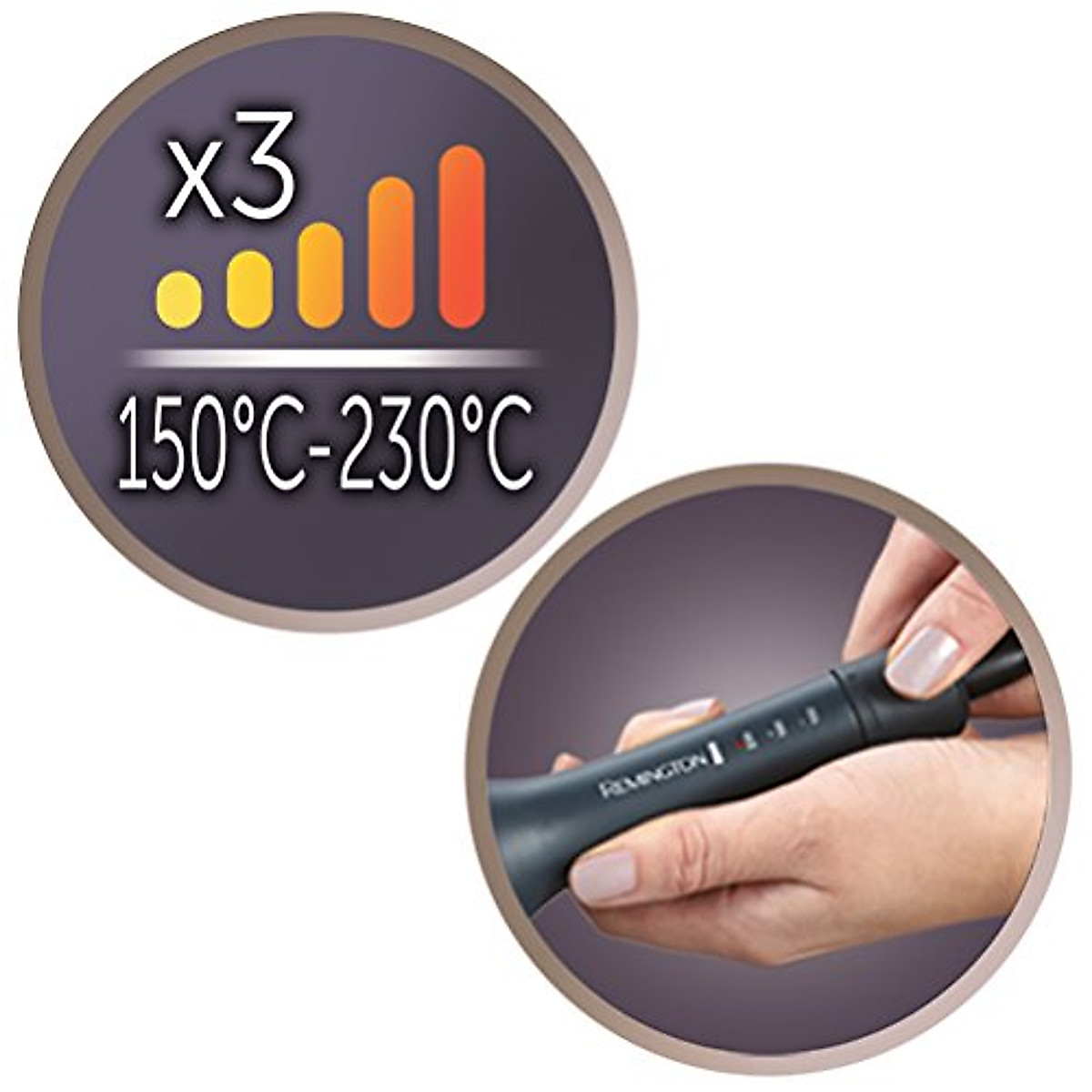 Remington CB7A138 Volume and Straight Brush, Black & Rose Gold