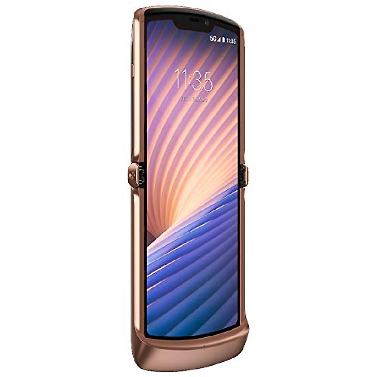 Motorola Razr 5G (2020) Dual-SIM XT2071-4 256GB ROM + 8GB RAM Factory Unlocked Flip Android Smartphone (Blush Gold) - International Version