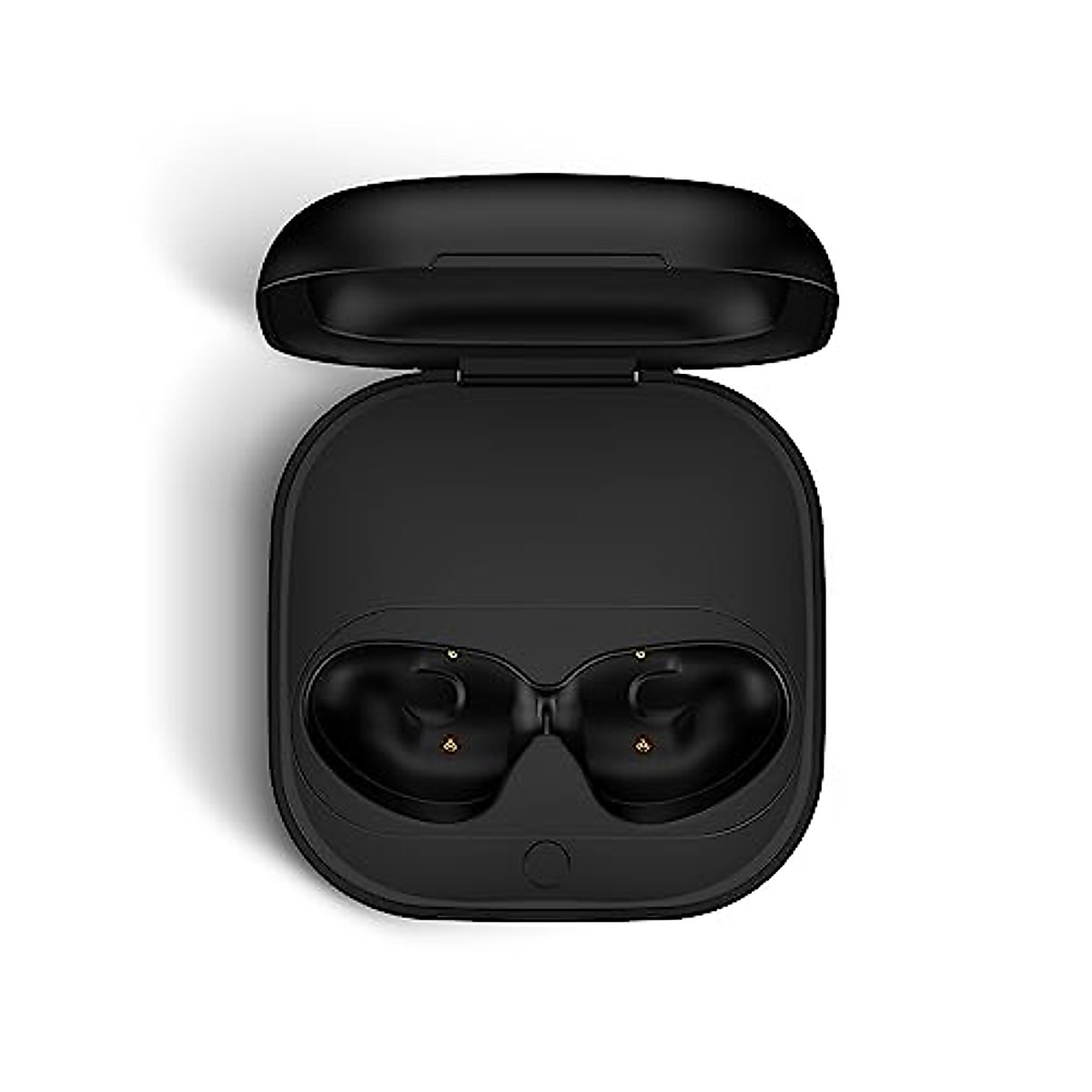 Wireless Charging Case Compatible for Beats Fit Pro, Portable Charger Case Replacement with Bluetooth Pairing Sync Button, 700mAh Built-in Battery (Not Included Earbuds) (Black)