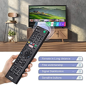 Universal for Sony TV Remote Control Replacement Compatible with Sony Bravia Smart LCD LED HD TVs RMT-TX100U
