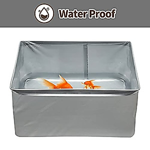 Sutekus Lidded Storage Bins Stackable 30L Storage Crates Collapsible Storage Box For Office Books Grocery Wardrobe (Light Brown)