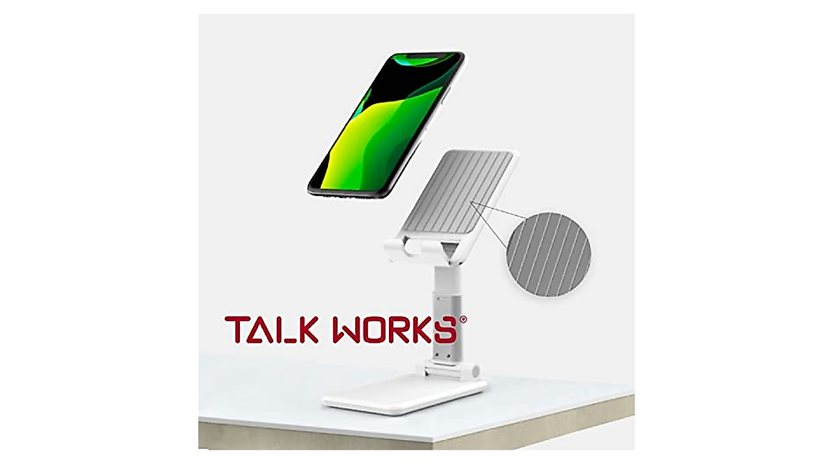 TALK WORKS Adjustable Cell Phone Desk Mount for iPhone
