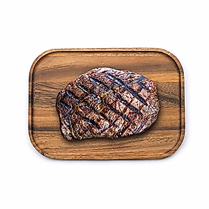 Ironwood Gourmet Small Steak Board, 7.5 x 10.5 x 0.5 inches, Brown