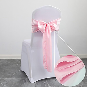 WISPET 10 Pack Pink Table Runner, 12 x 108 Inches Long Satin Silk Table Runner, Pink Fabric Table Runner for Halloween Thanksgiving Christmas Wedding Birthday Party Decoration