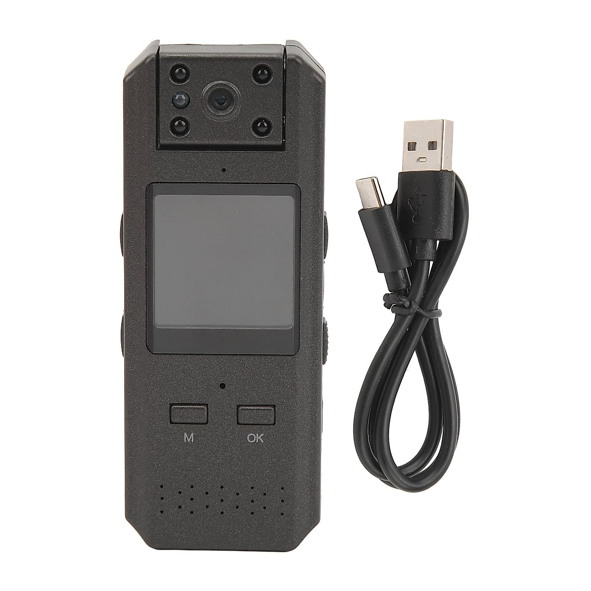 SALALIS HD Sports Camera, Aluminum Alloy Rear Clamp Mini HD Sports Camera Night for Riding