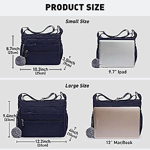 RFID Anti Thief Women's Shoulder Bags Casual Handbag Travel Bag Messenger Cross Body Nylon Bags 丨Two Sizes & 5 Colors