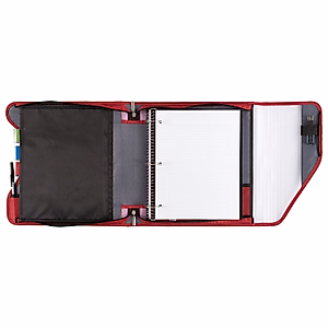 Five Star 1-1/2 Inch Zipper Binder, Easy Access, Durable, Cobalt Blue / Black (29278BC7)