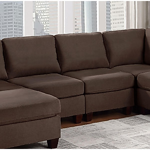 Wycian Boho High Chair, Dining Chair 20 Inch Seat Height Fabric Coffee Armless Chair Seat Height 20" for Living Room Bedroom Dining Rooms Garden 1PC