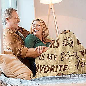 Wedding Anniversary Blanket Gifts for Him Her Wife Husband Men, Best Romantic Anniversary Marriage Gift for Couple Mom Dad Parents, Happy Anniversary for Girlfriend Boyfriend Gifts Blanket 60"X 50"
