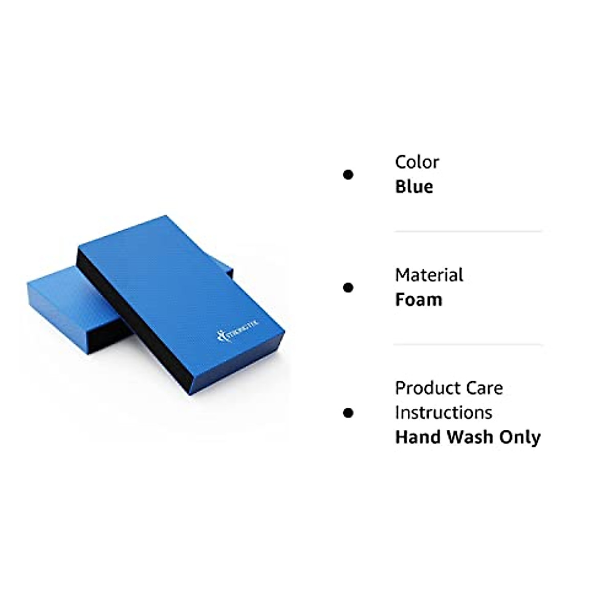 StrongTek Balance Pad, Balancing Foam Pad, Large 2 in 1 Yoga Foam Cushion Exercise Mat, Knee Pad for Fitness and Stability, Stretching, Pilates, Physical Therapy, Core Trainer Board