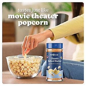 Popcorn Kernels Popcorn Seasoning Movie Theater Gift Basket Set, Bulk Popcorn Kernels With Classic Salted Butter Flavoring Set, Non-GMO Gluten Free, Includes 6 Popcorn Bags Movie Night Supplies Gifts