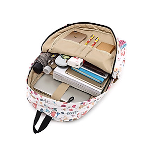 Joymoze Water Resistant Leisure Student Backpack Cute Pattern School Bookbag for Girl Fox