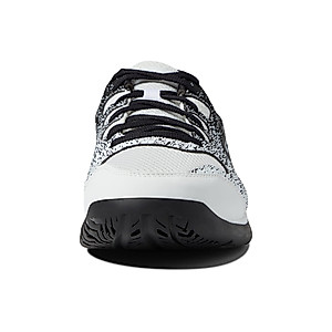 Skechers Men's Viper Court-Athletic Indoor Outdoor Pickleball Shoes with Arch Fit Support Sneaker, White/Black, 10