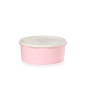 Tupperware Heritage Collection 7.6 Cup Cookie Canister - Vintage Light Pink Color, Dishwasher Safe & BPA Free Container - (1.8 L)