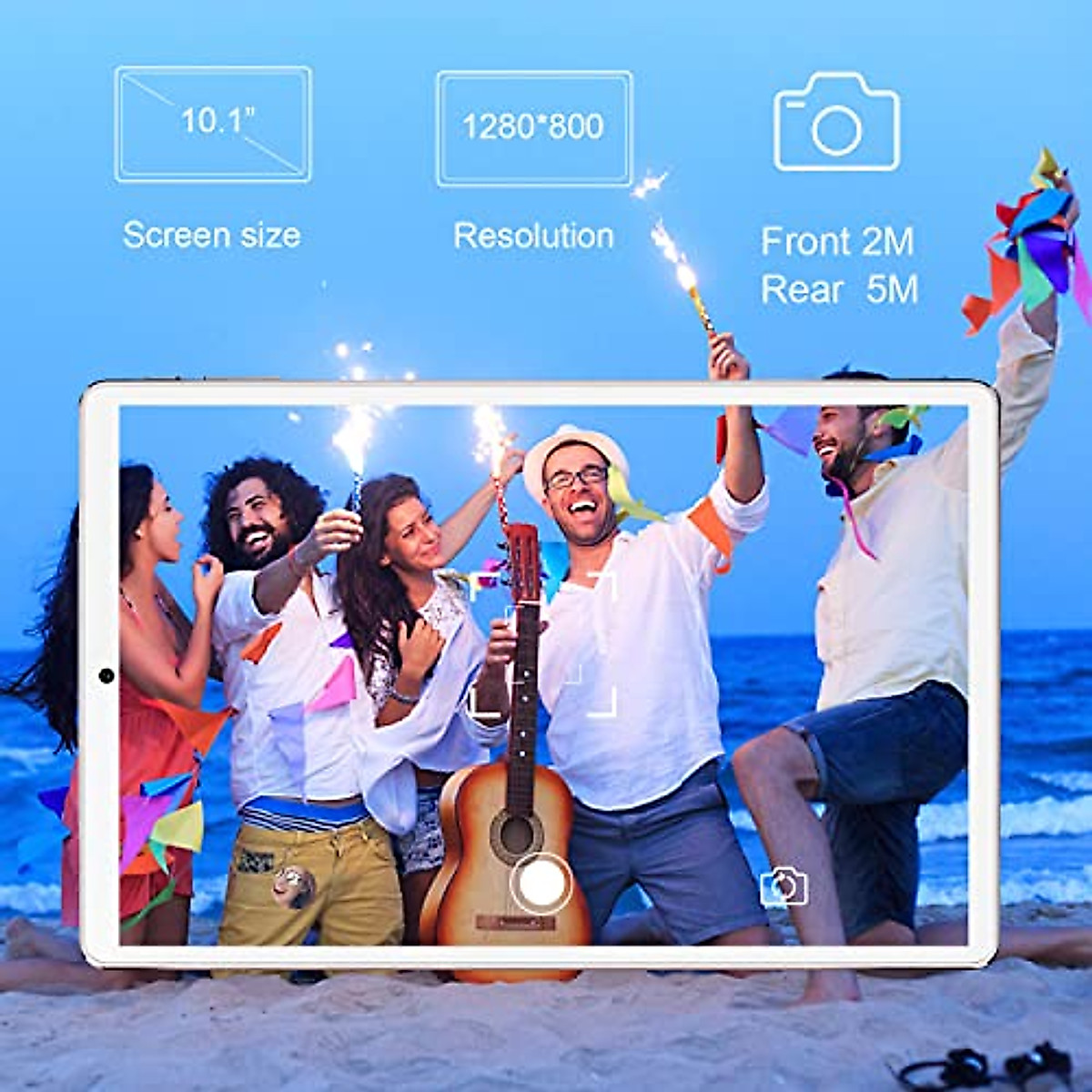 DUODUOGO Android 11 Tablet 2 in 1, 10 Inch Tablet, Tablet with Keyboard, 4GB RAM 64GB ROM, 1280x 800 HD IPS, Dual Camera, 6000mAh, Bluetooth, OTG, 2.4G+5G WiFi Tablet PC, DGO-T30