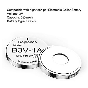 Abeden B3V 1A Lithium Replacement Batteries Compatible with High Tech Pet Single Electronic Collar Battery for Model MS-4 and MS-5 8 Pack