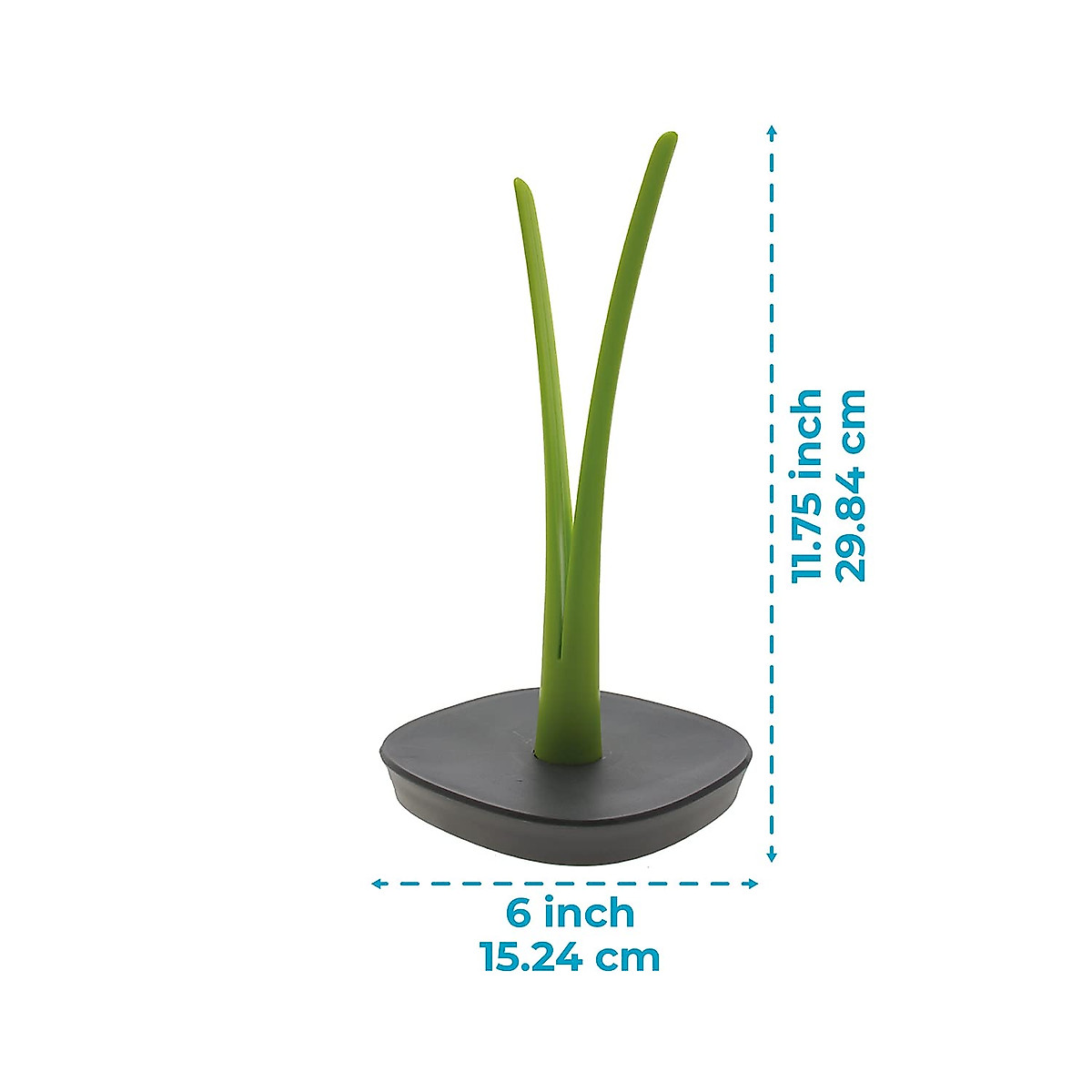 Comfify “Sprout” Decorative Paper Towel Holder or Toilet Paper Holder Vertical Countertop Paper Towel Stand or Toilet Roll Stand - Sturdy No-Slip Base - 11.75” x 6”