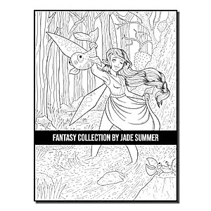 Fantasy Collection: An Adult Coloring Book with 100+ Incredible Coloring Pages of Mermaids, Fairies, Vampires, Dragons, and More!
