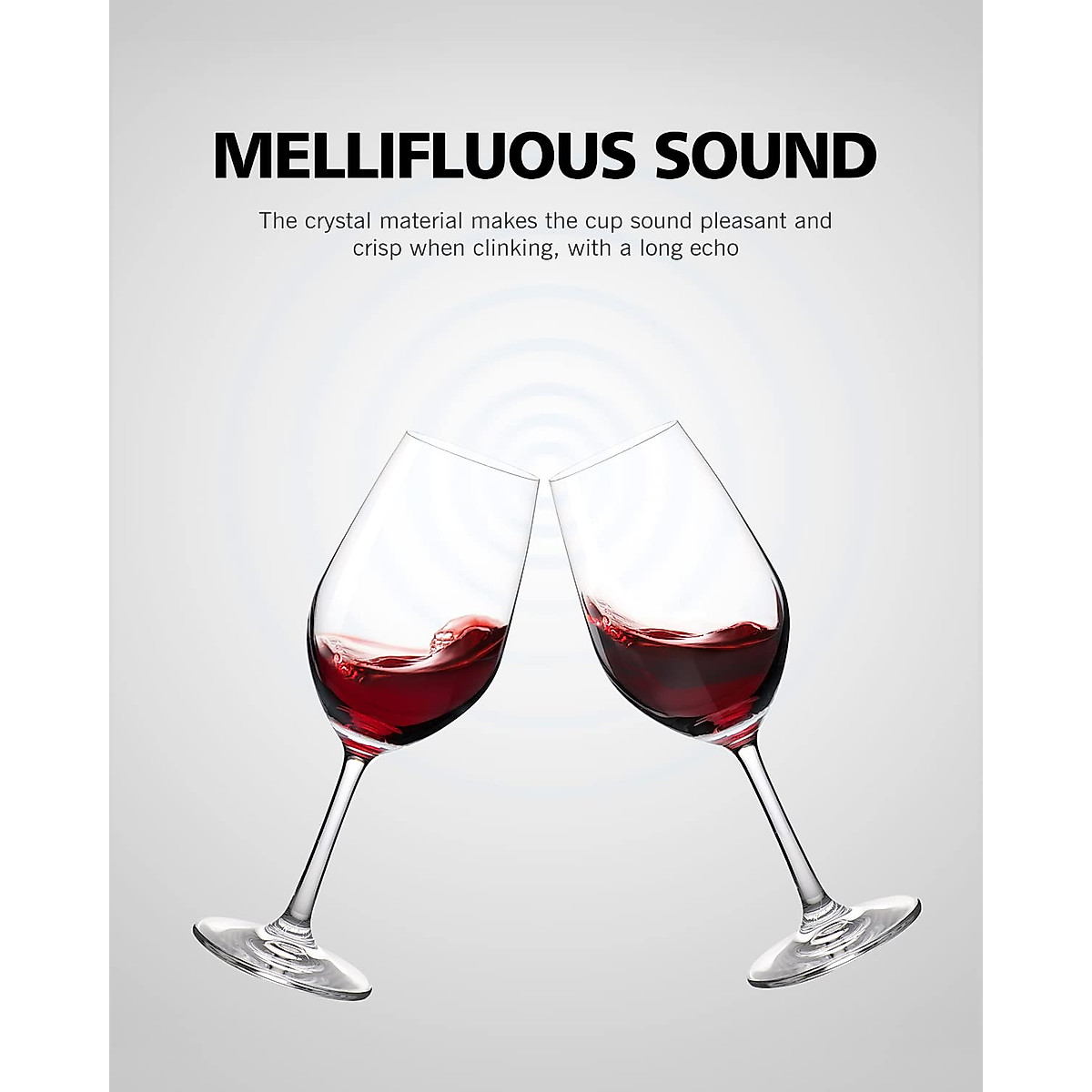 GIFORYA Wine Glasses Set of 2,16 OZ Crystal Clear Wine Glasses, Long Stem Red & White Wine Glasses for Daily Use or Birthday Gift, Lead-Free Premium Drinking Glassware