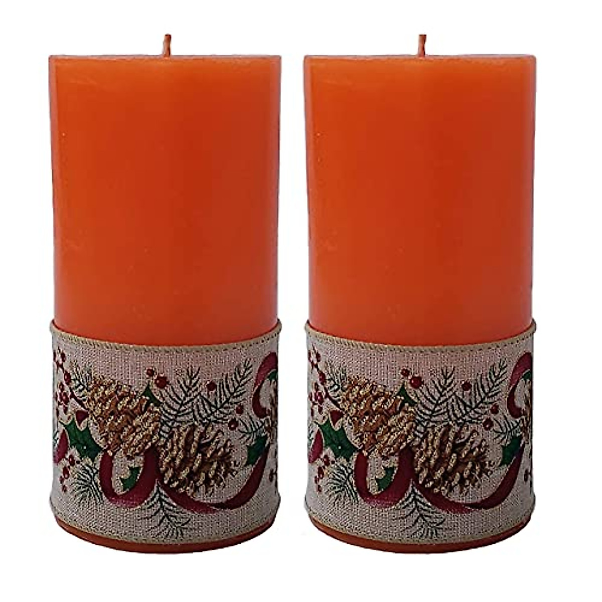 Light Baby Blue Candles Scented Unscented 3x6 Set of 2 60 Hour 20 oz each