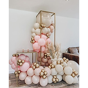 White Sand Balloons Latex Balloons 12inch 50pcs Nude White Party Balloons Thick Baby Shower Balloons Wedding Birthday Gender Reveal Party Decorations Supplies