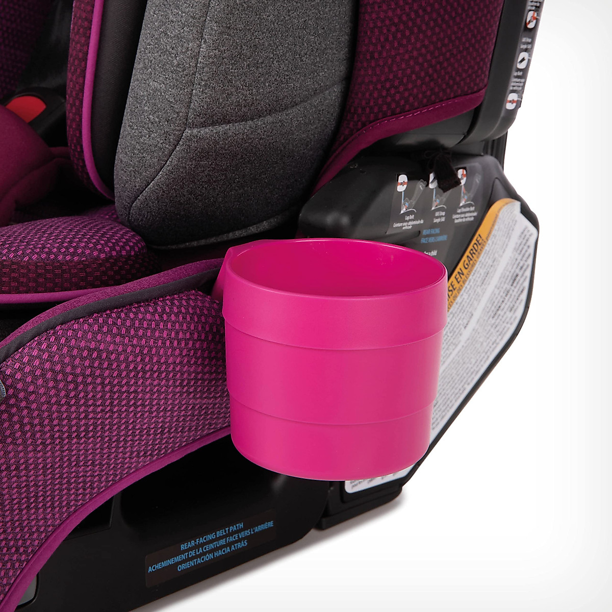 Diono XL Car Seat Cup Holders for Radian and Everett Car Seats, Pack of 2 Cup Holders, Purple Plum