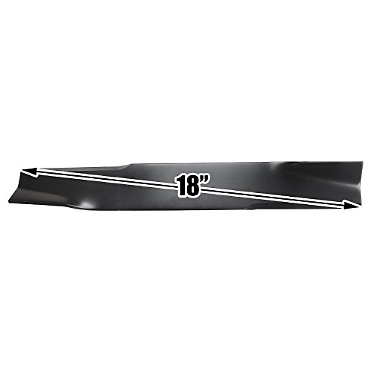 USA Mower Blades U12025BP (6) High-Lift for Husqvarna 539112079 Dixon 10782 10881 Length 18 in. Width 2-1/2 in. Thickness .200 in. Center Hole 5 Point Star 50 in. Deck