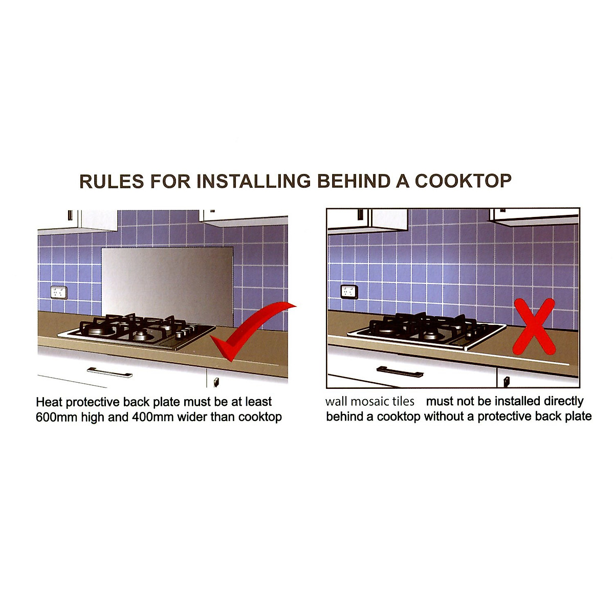 FARONZE Kitchen Mosaic Wall Tiles Peel and Stick Self-Adhesive DIY Backsplash Stick-on Vinyl Wall Tiles for Kitchen and Bathroom 12" X 12" Each, 4 Sheets Pack (Burgundy)