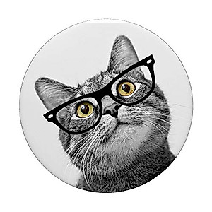 Cat Eyes Green kitty Sunglasses White Cute Cat Sunglasses PopSockets Swappable PopGrip
