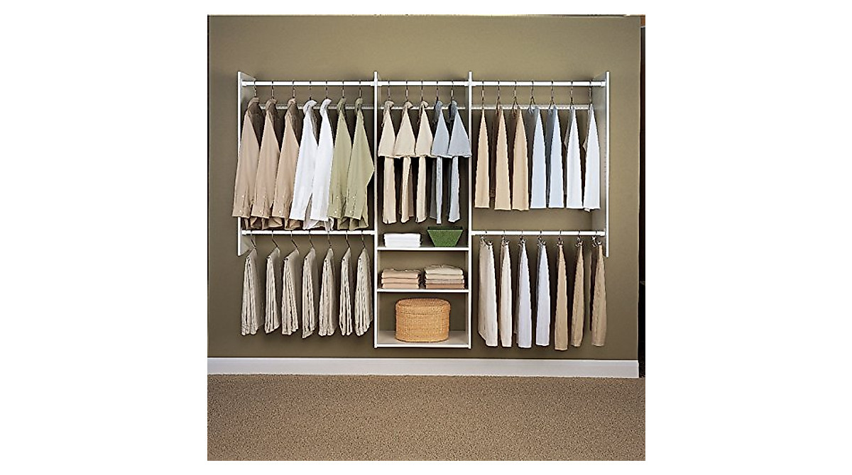 Easy Track 4'-8' Deluxe Closet Storage Kit | Eco-Friendly & Customizable