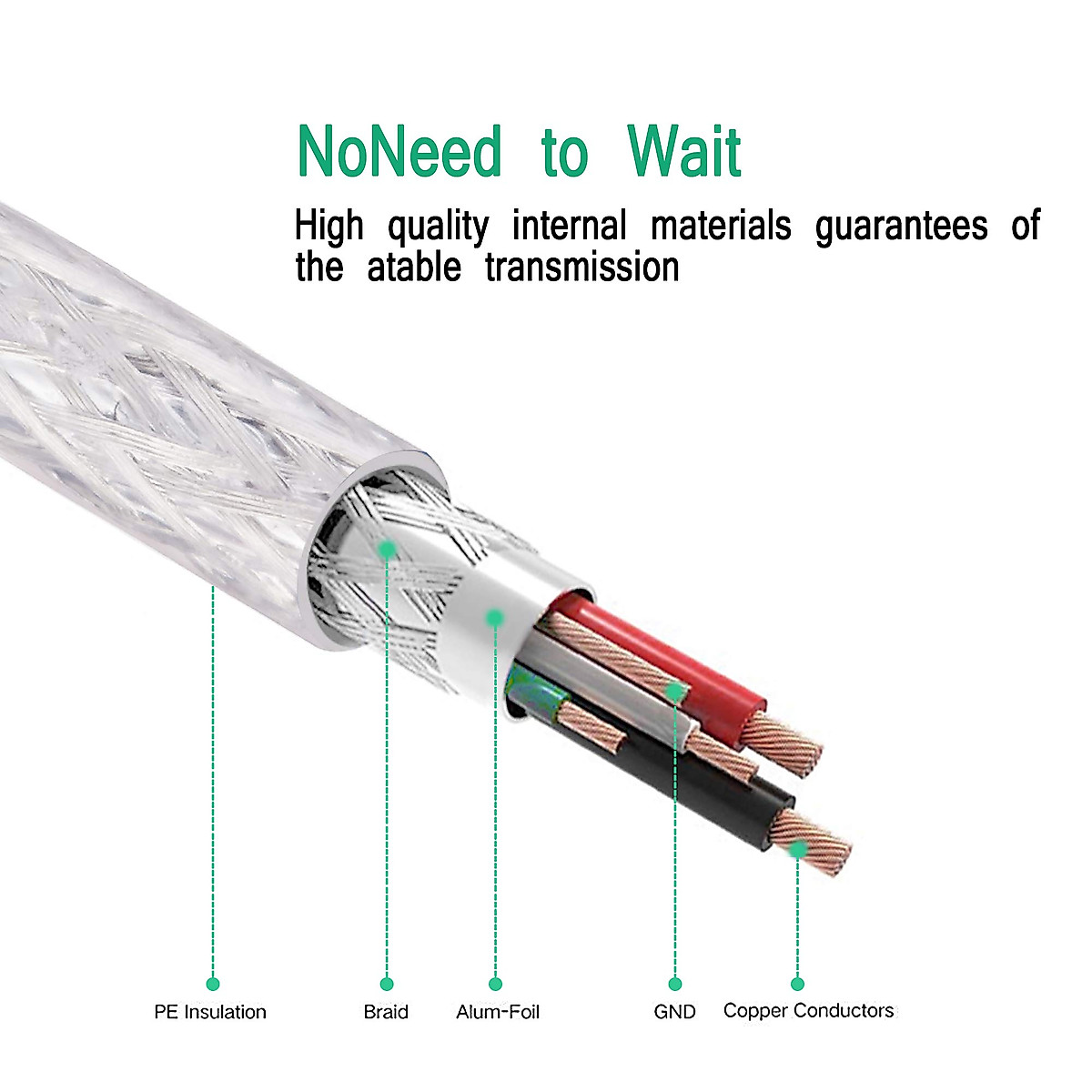 Printer Cable 30Ft,2.0 Printer Scanner Cable Cord USB Type A Male to B Male High Speed for HP, Canon, Lexmark,Dell, Xerox, Samsung etc(30 Ft/10M)