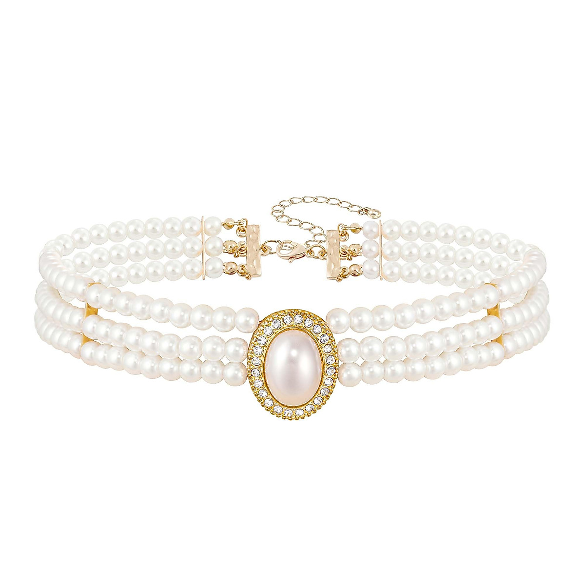 BABEYOND US-pearlchokerlonglace-set