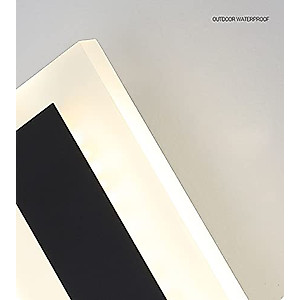 Long Wall Lamp Modern LED Waterproof IP65 Outdoor Wall Mount Lighting Fixture Garden Porch Sconce Lantern Sconces Luminaire/Bedroom Bedside Licht (Cold White, 40inch)