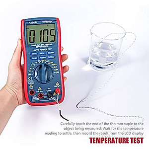 AstroAI Digital Multimeter, TRMS 6000 Counts Volt Meter Manual and Auto Ranging; Measures Voltage Tester, Current, Resistance, Continuity, Frequency; Tests Diodes, Transistors (Renewed)