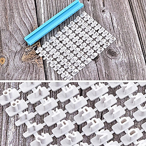 YouU Alphabet Number Cookie Biscuit Letter Stamp Alphabet Cookie Stamp Set for Cookie Decorations Embosser Cutter Fondant DIY Tool