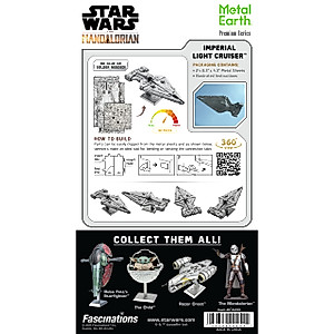 Metal Earth Fascinations Premium Series Star Wars Imperial Light Cruiser 3D Metal Model Kit