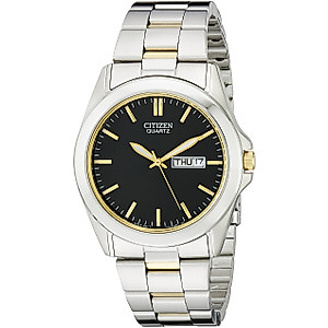 Citizen Quartz Mens Watch, Stainless Steel, Classic, Two-Tone (Model: BF0584-56E)