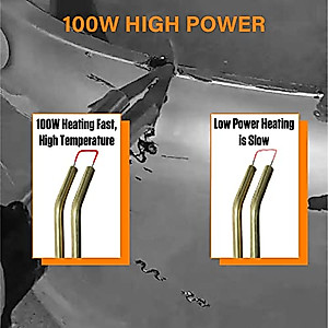 MOTOCOCHE 110V 100W Newest Plastic Welder Hot Stapler Gun with 4 Types Staples and Pliers, Plastic Welding Machine Kit with Scraper & Utility Knife for Car Bumper Repair (Yellow)