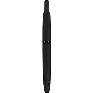 Pilot Vanishing Point Collection Refillable & Retractable Fountain Pen, Matte Black Barrel, Blue Ink, Extra Fine Nib (60579)