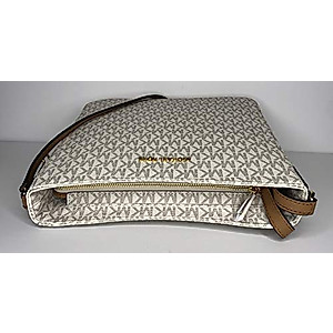 Michael Kors LG Messenger Crossbody bundled with Phone Wristlet (Vanilla/Acorn)