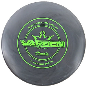 Dynamic Discs Classic Warden Putter Golf Disc [Colors May Vary] - 173-176g