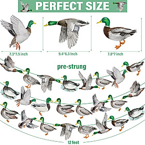 Mallard Duck Banners Duck Hunting Party Banners Duck Theme Birthday Party Decoration Mallard Duck Decor Hunting Birthday Party Decorations for Duck Hunter Baby Shower Supplies