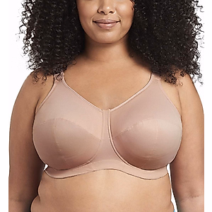 GODDESS Women's Plus-Size Celeste Soft Cup Full Coverage Wireless Comfort Bra -Fawn, 40K