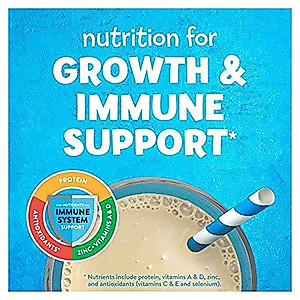 PediaSure Grow & Gain with Immune Support, Kids Protein Shake, 27 Vitamins and Minerals, 7g Protein, Helps Kids Catch Up On Growth, Non-GMO, Gluten-Free, Vanilla, 8 Fl Oz (Pack of 24)
