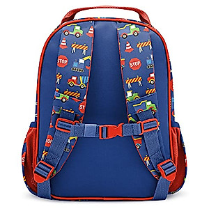 Simple Modern Toddler Mini Backpack for Kids Boys Girls | Preschool Small Backpack | Fletcher Collection | Toddler - Mini (14" tall) | Under Construction